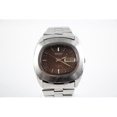 Seiko TV Dial Day-Date Watch Automatic WATCH RUNS