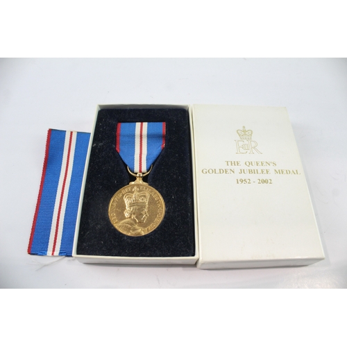 Boxed ER II Queens 2002 Golden Jubilee Medal