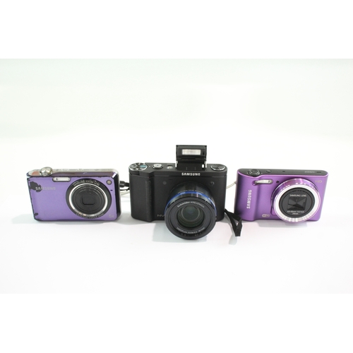 Samsung Digital Compact Cameras Working Inc WB30F, NV5 & PL150 x 3