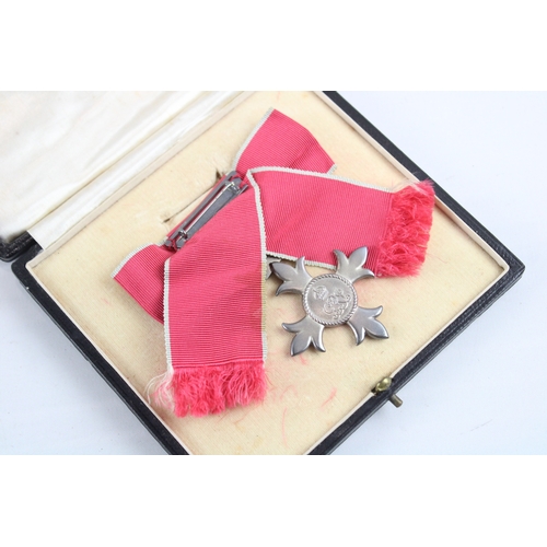 Boxed Civil MBE Medal Royal Mint w/ Ladies Ribbon