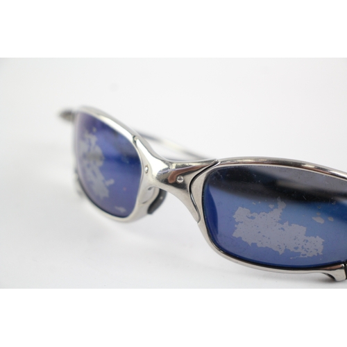 Oakley X-Metal 1999 Juliet Polished Frame Blue Ice Lens Sunglasses