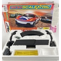 A boxed Micro Scalextric Turbo Power electronic racing set with 1 car.