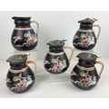 A set of 5 19th century Ashworth pottery Neoclassical Greek design ...
