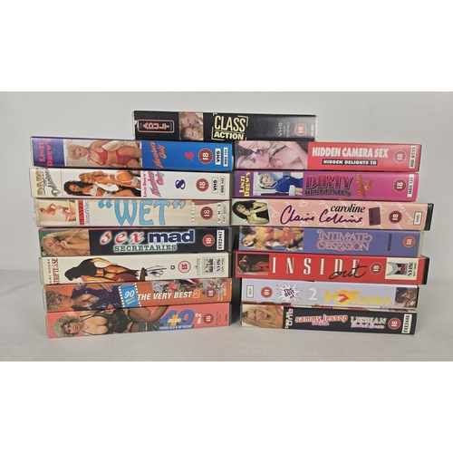 13 assorted adult erotic VHS tapes to include Linzi Drew, Electric Blue ...