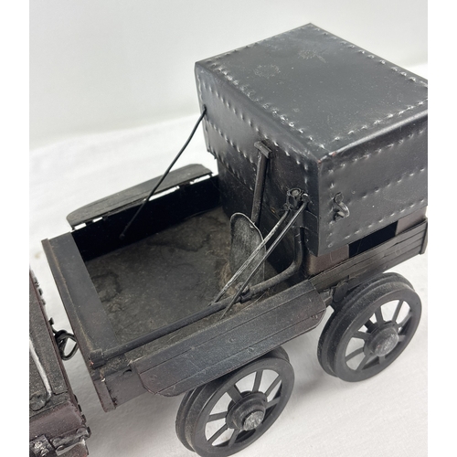A tinplate model of George Stevenson's steam Locomotive No. 1 with ...