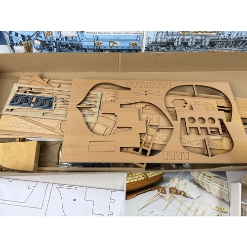 A part Set of Model Kit rigged yacht Royal Caroline 1749 by Panart ...