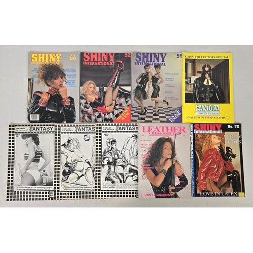 9 assorted specialist interest adult erotic magazines to include Shiny ...