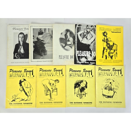 9 assorted issues of Pleasure Bound International: The Bondage Magazine ...