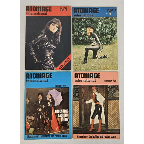 4 vintage issues of Atomage International, specialist fetish rubber ...