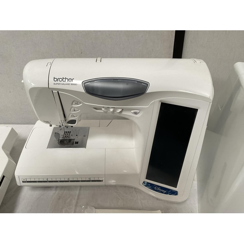 BROTHER GALAXIE 300D EMBROIDERY MACHINE WITH MANUAL AND ATTACHMENTS