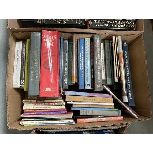 8 BOXES OF BOOKS