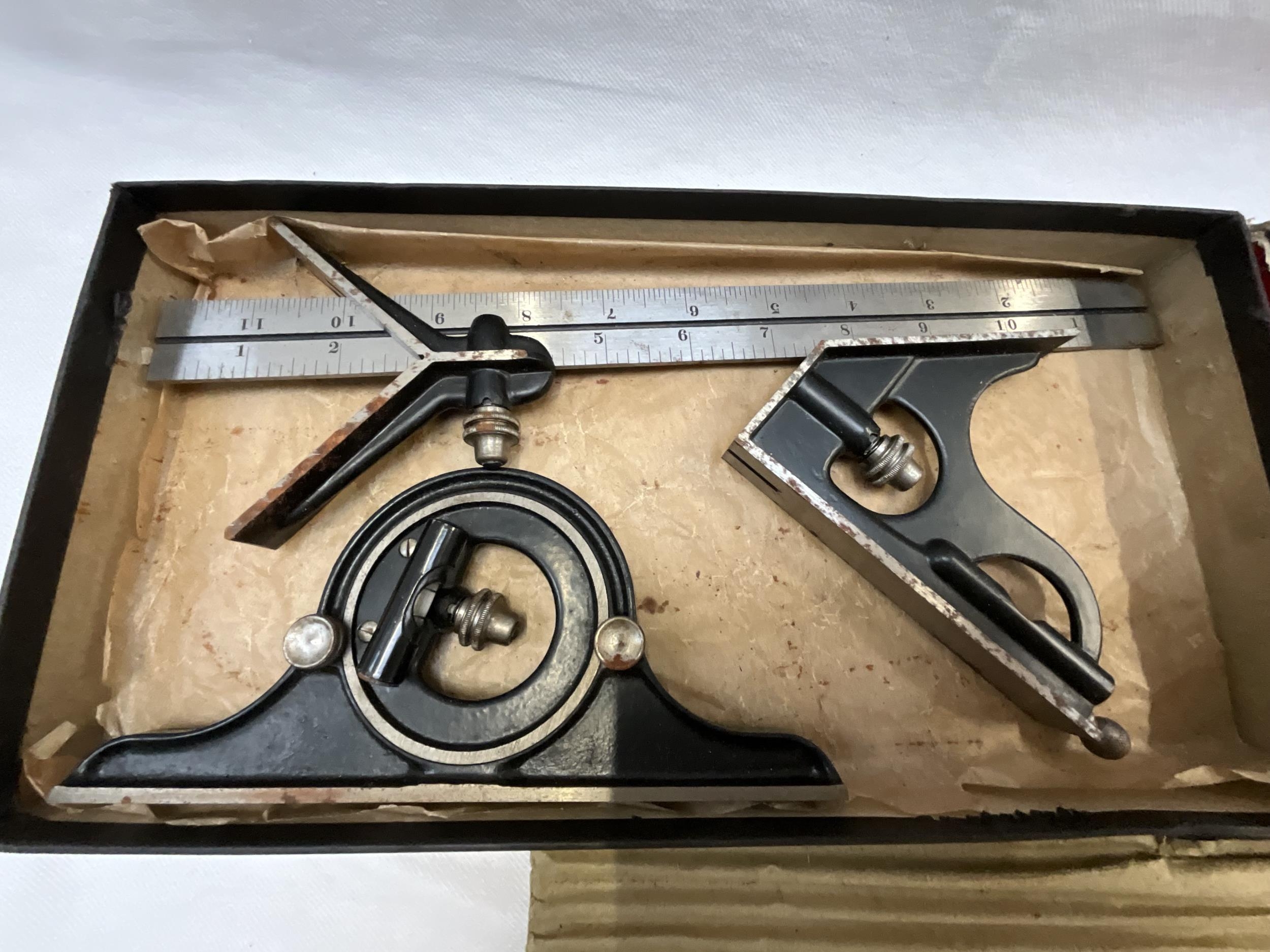 VINTAGE BOXED STARRETT ENGINEERS COMBINATION TOOL SET