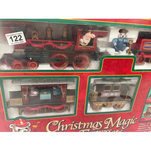 BOXED CHRISTMAS MUSICAL “MAGIC EXPRESS” TRAIN INCLUDING 20 FEET OF ...