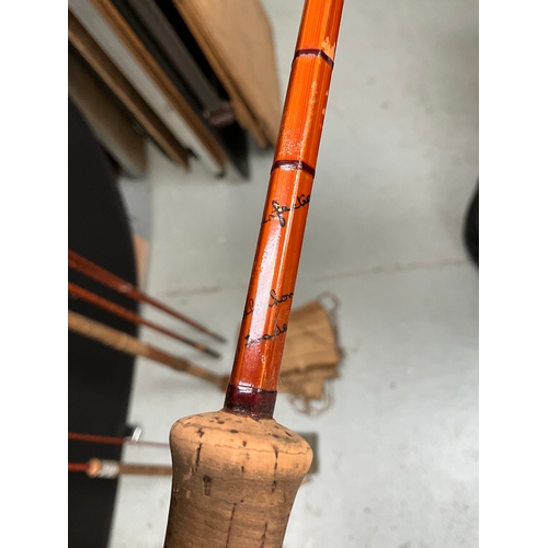 FOUR VINTAGE HARDY FISHING RODS TO INCLUDE TWO PIECE FLY ROD (THE ...