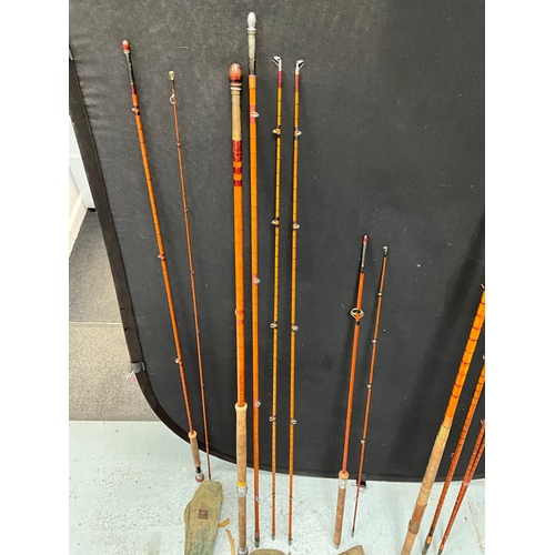 FOUR VINTAGE HARDY FISHING RODS TO INCLUDE TWO PIECE FLY ROD (THE ...