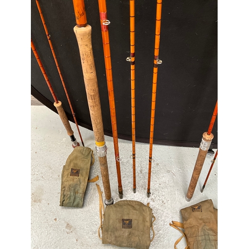 FOUR VINTAGE HARDY FISHING RODS TO INCLUDE TWO PIECE FLY ROD (THE ...