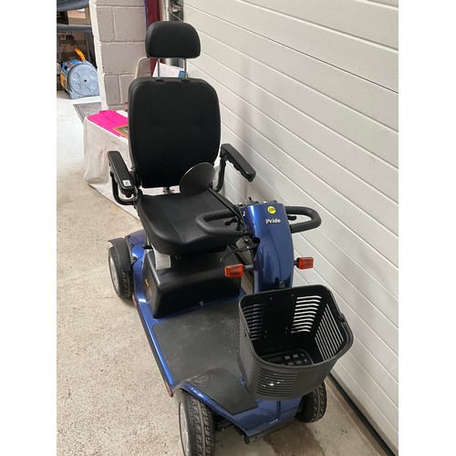 PRIDE COLT SPORT BLUE MOBILITY SCOOTER COMPLETE WITH INSTRUCTIONS ...