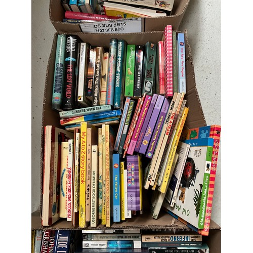 4 BOXES OF BOOKS
