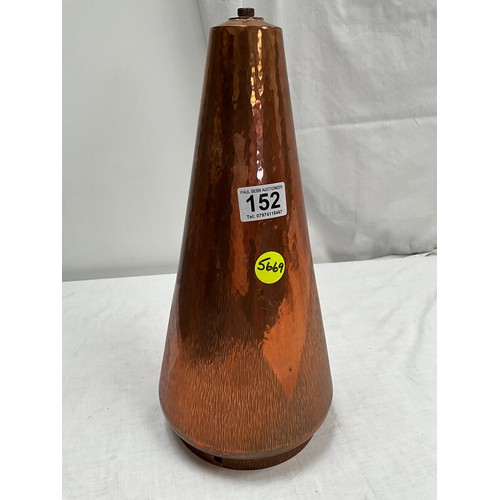 S BEDDALL COPPER LAMP BASE WITH IMPRESSED MARK TO BASE (WORKED FOR ...