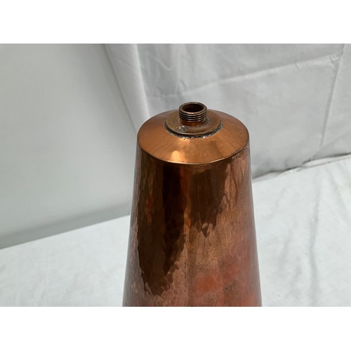 S BEDDALL COPPER LAMP BASE WITH IMPRESSED MARK TO BASE (WORKED FOR ...