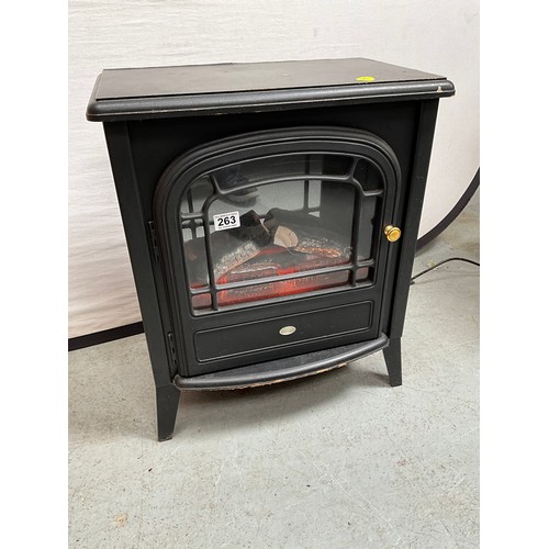 “CLUB” ELECTRIC CONVECTOR HEATER IN THE STYLE OF A LOG BURNER. H 24”, W ...