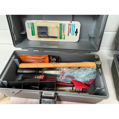 2 TOOL BOXES OF HAND TOOLS ETC
