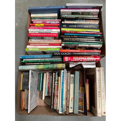 TWO BOXES OF BOOKS.