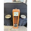AN INDUSTRIAL GENTS MASTER CLOCK WITH TWO GENTS SLAVE CLOCKS - NO KEY