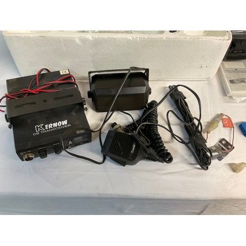 BOX OF MOTOR RELATED ITEMS TO INCLUDE RALLY SPOT LIGHTS,CB ITEMS ...