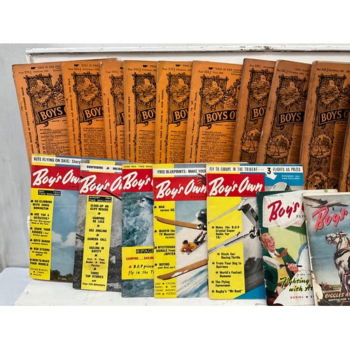 2 BOXES OF VINTAGE BOYS OWN PAPER MAGAZINES (99)