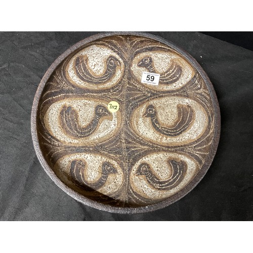 A STUDIO POTTERY CHARGER