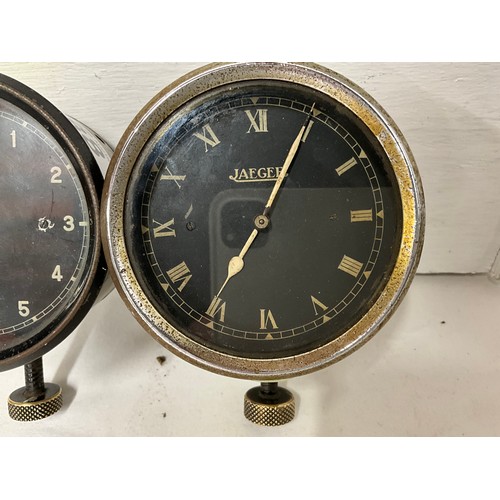 2 VINTAGE CLASSIC CAR CLOCKS