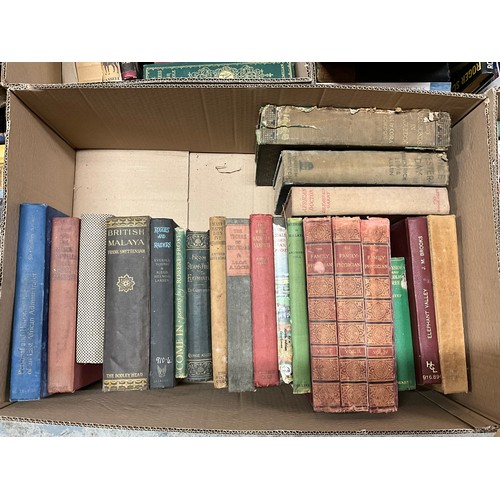 6 BOXES OF BOOKS
