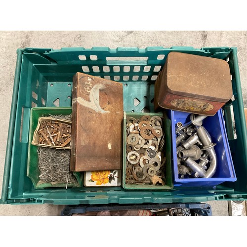CRATE OF TOOLS TO INCLUDE SPANNERS, SOCKETS ETC