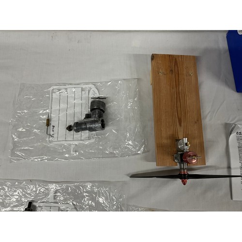 BOX OF MODEL ENGINES AND PARTS