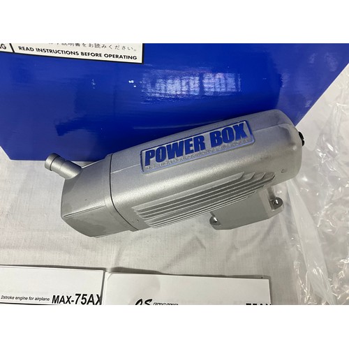 BOX OF MODEL ENGINES AND PARTS