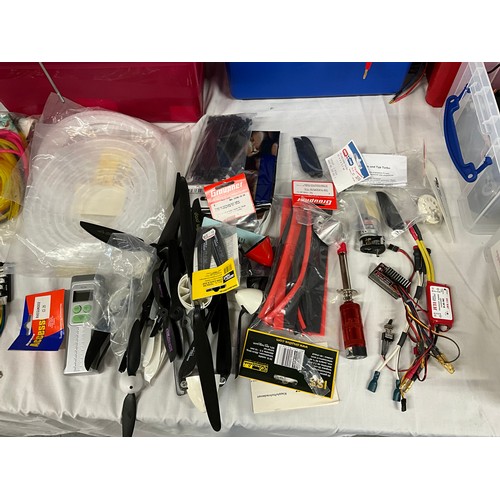3 BOXES OF HOBBY GRADE MODEL PARTS ETC