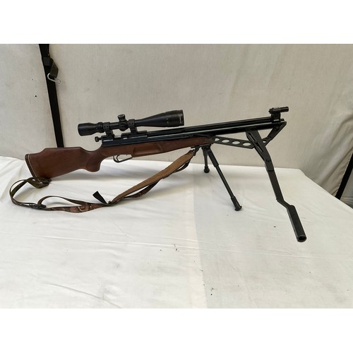 PARKER HALE DRAGON AIR RIFLE WITH SIGHTS, STAND AND WALNUT STOCK