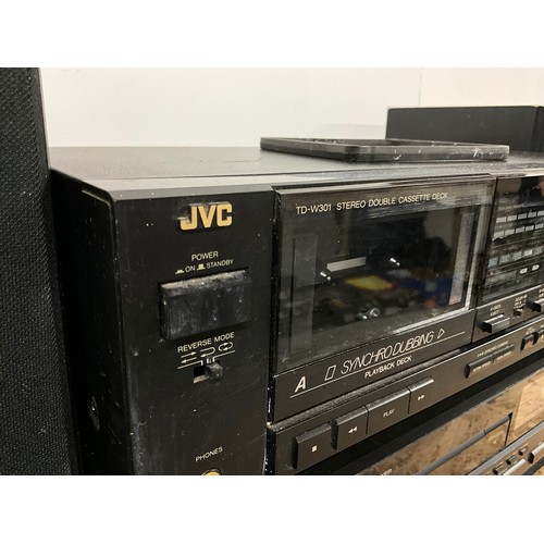 JVC STACKING STEREO SYSTEM AND GELESTION SPEAKERS