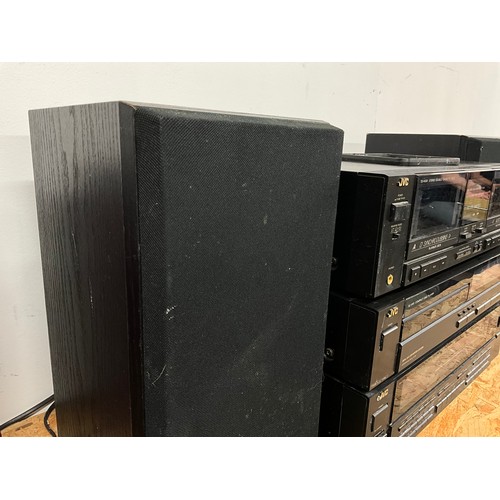 JVC STACKING STEREO SYSTEM AND GELESTION SPEAKERS
