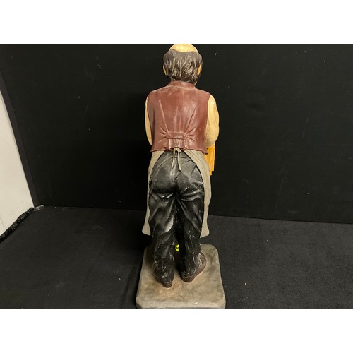 VINTAGE PLASTIC WAITER FIGURE H24"