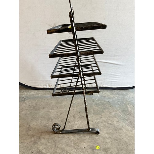 CAST IRON 4 TEIR RACK H34"W22"D14"