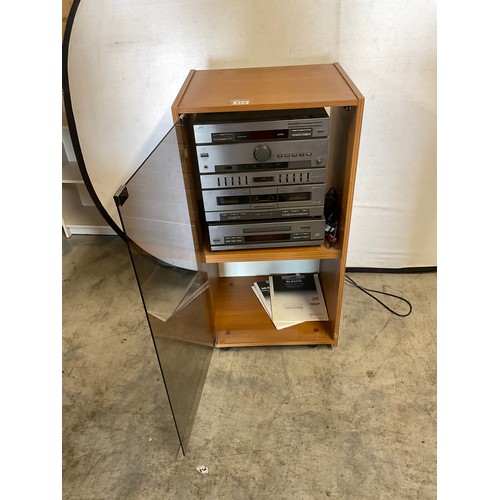 JVC STACKING SYSTEM IN ORIGINAL CABINET