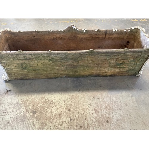 VINTAGE ORNATE GARDEN TROUGH H10"W39"D10"