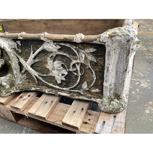 VINTAGE ORNATE GARDEN TROUGH H10"W39"D10"