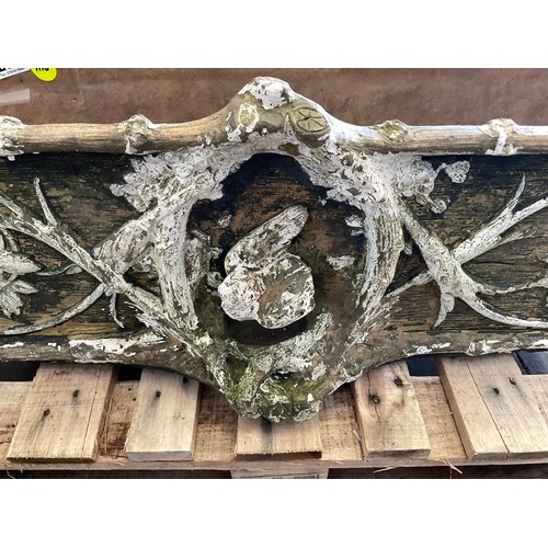 VINTAGE ORNATE GARDEN TROUGH H10"W39"D10"