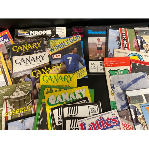 QTY OF VINTAGE FOOTBALL PROGRAMMES