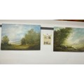 PAIR OF OILS ON CANVAS RURAL SCENES ATTRIBUTED TO BERNARD BANKS 24" H