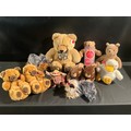 2 BOXES OF TEDDY BEARS AND CUDDLY TOYS