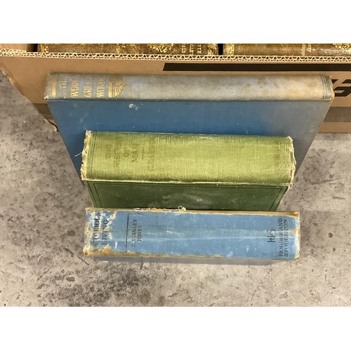 BOX OF SET OF NEW WORLD LIBRARY HARDBACK BOOKS AND SET OF WHYTE'S ...